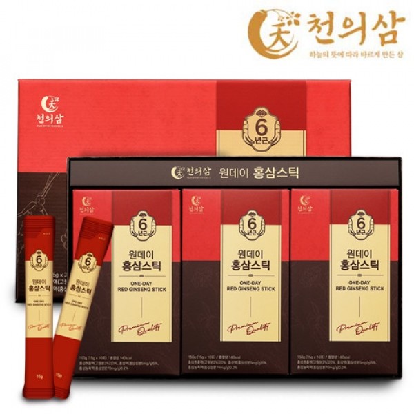 [천의삼] 원데이 홍삼스틱 15g 30포 Cj프레시마켓