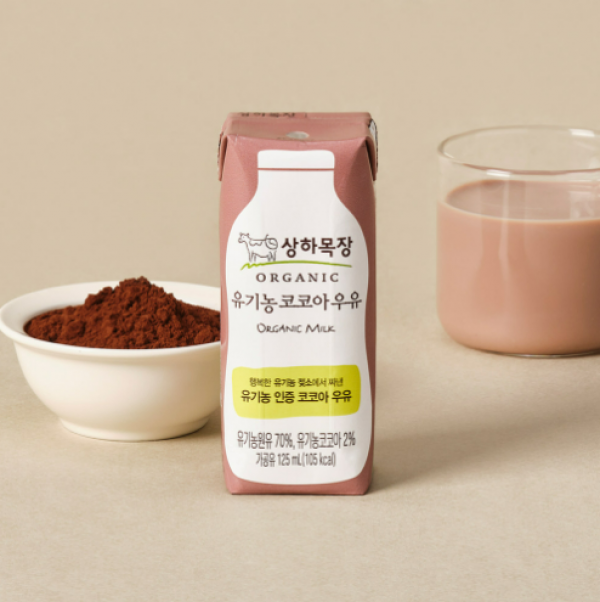 상하목장 유기농 코코아우유 125ml*24 - CJ프레시마켓