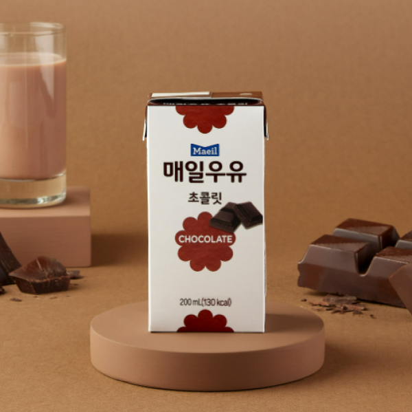 매일우유 초콜릿 200ml 2박스(48개) - CJ프레시마켓