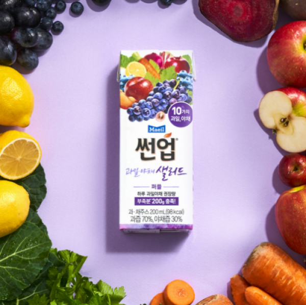 썬업 과일야채샐러드 퍼플 200ml 2박스(48개) - CJ프레시마켓