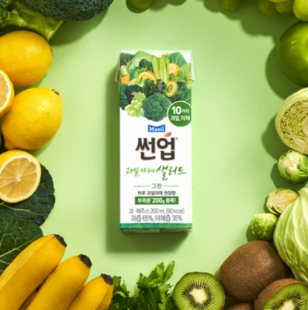 썬업 과일야채샐러드 그린 200ml*24 - CJ프레시마켓