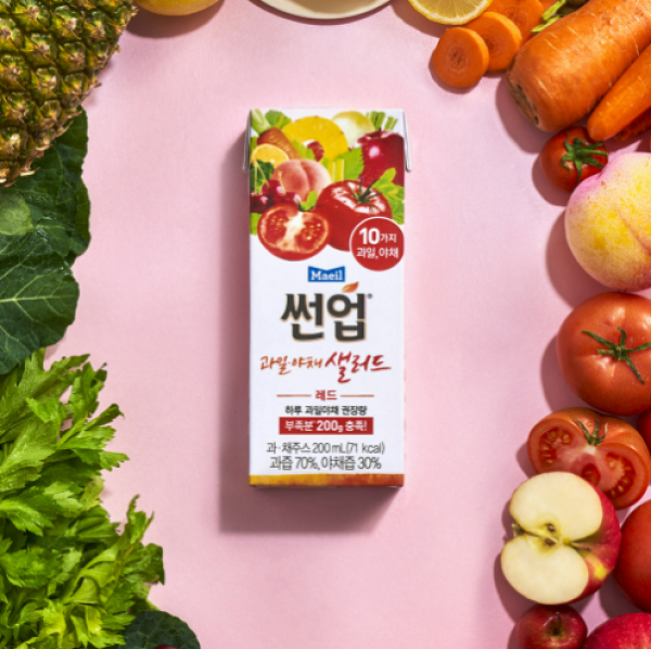 썬업 과일야채샐러드 레드 200ml*24 - CJ프레시마켓