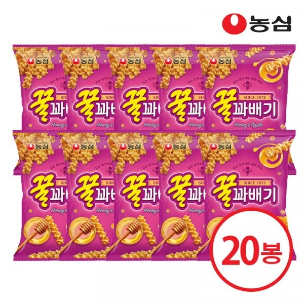 농심 농심 꿀꽈배기 90g x 20개 - CJ프레시마켓